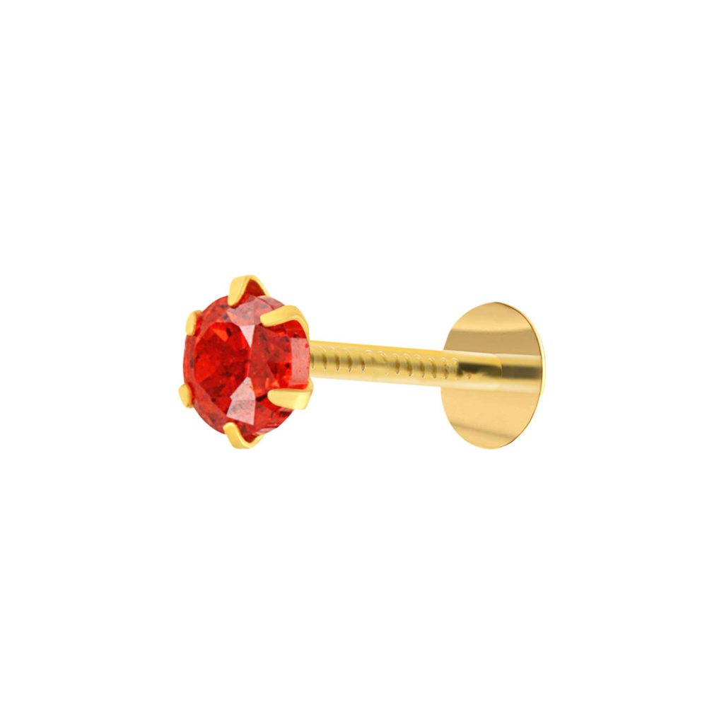NEW STYLISH DIAMOND CUT GOLD PLATED NOSE PIN. | BD Jewelers Bangladesh